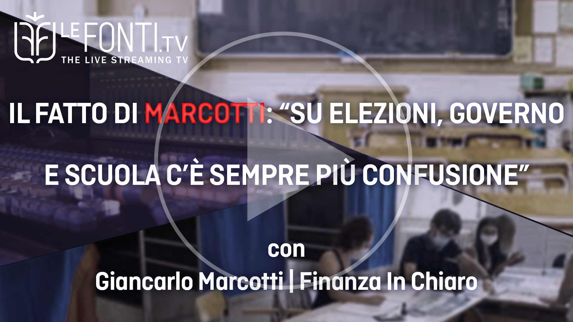 Il fatto di Marcotti: "Su elezioni, governo e scuola c'è sempre più ...