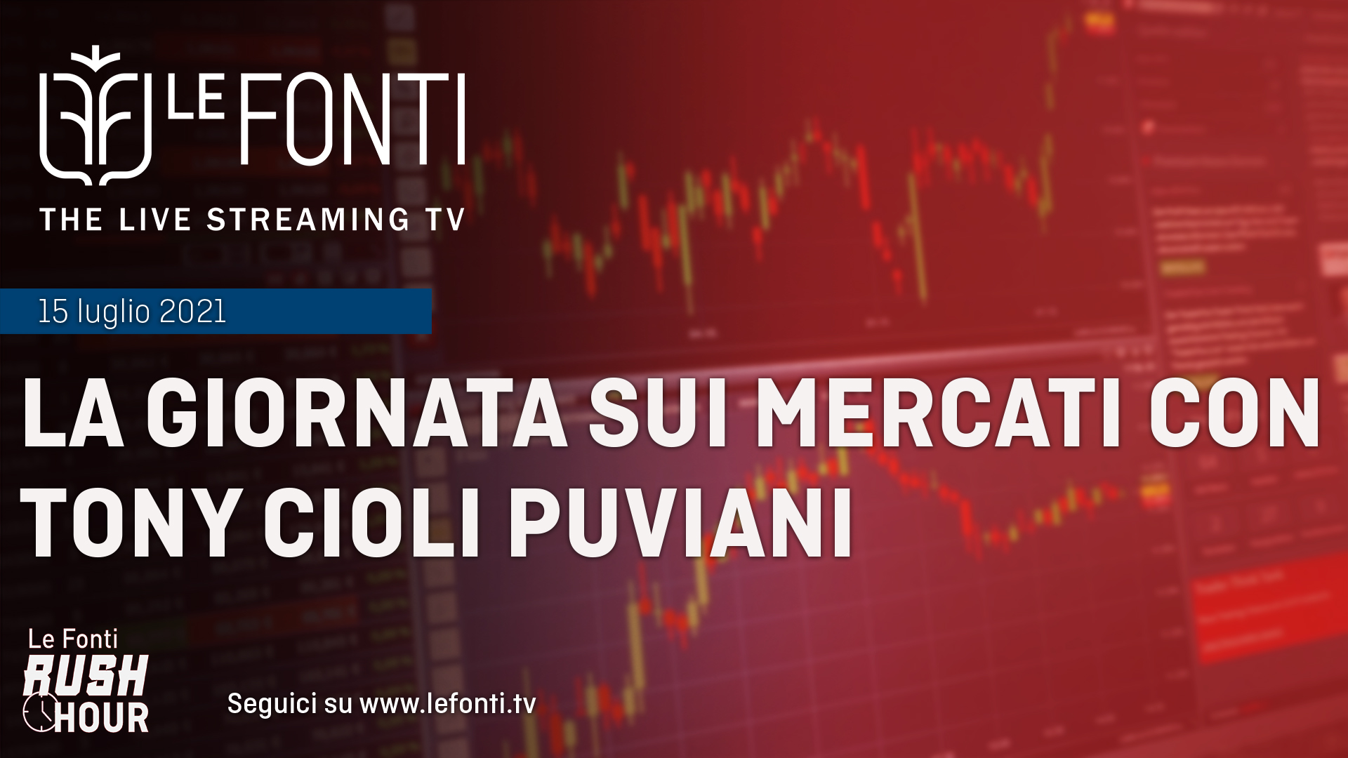 La giornata sui mercati con Tony Cioli Puviani